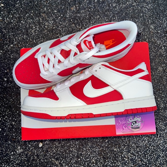 Nike | Shoes | Nike Dunk Low Championship Red | Poshmark